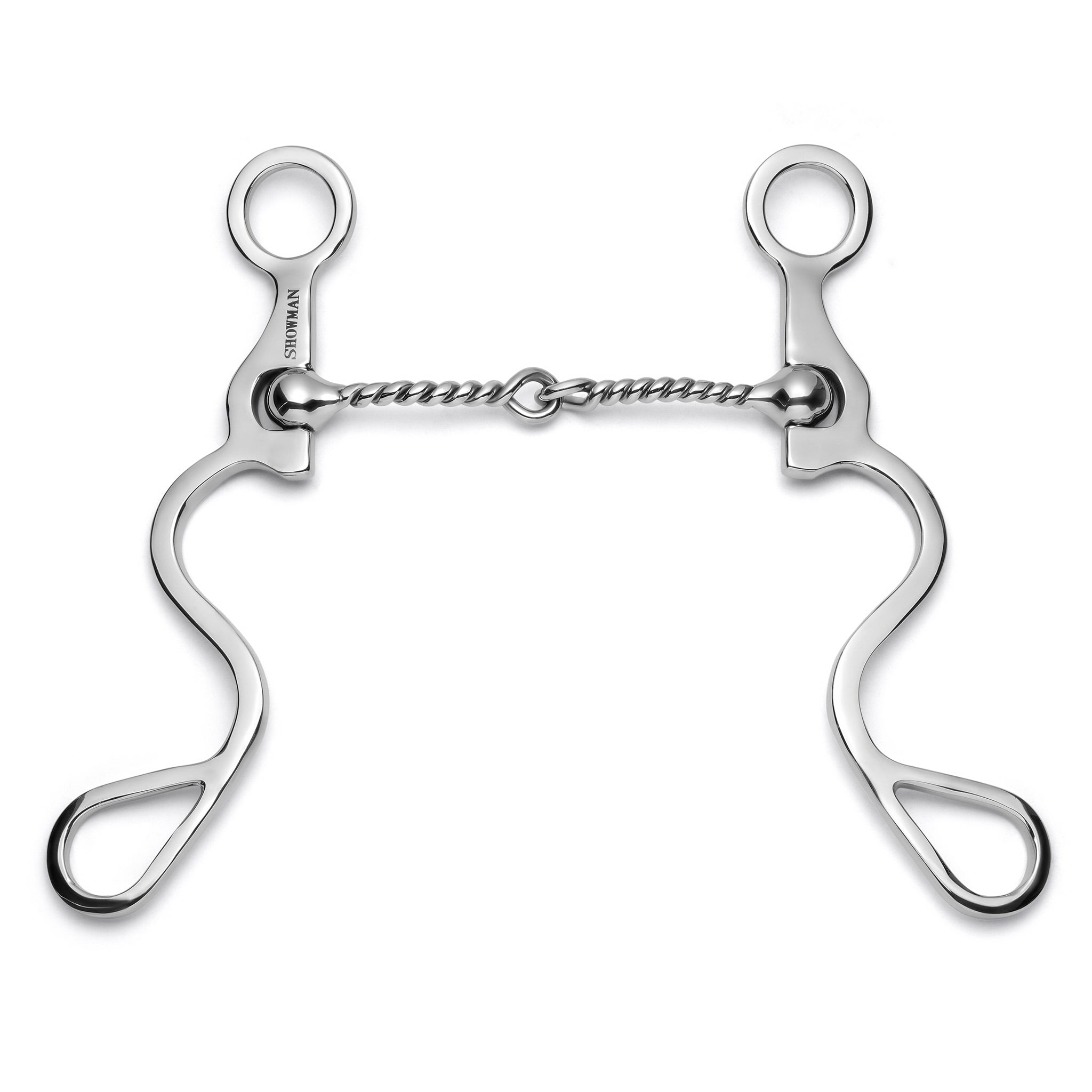 Showman Long S Shank Bit w/ Twisted Wire Snaffle - Walmart.com