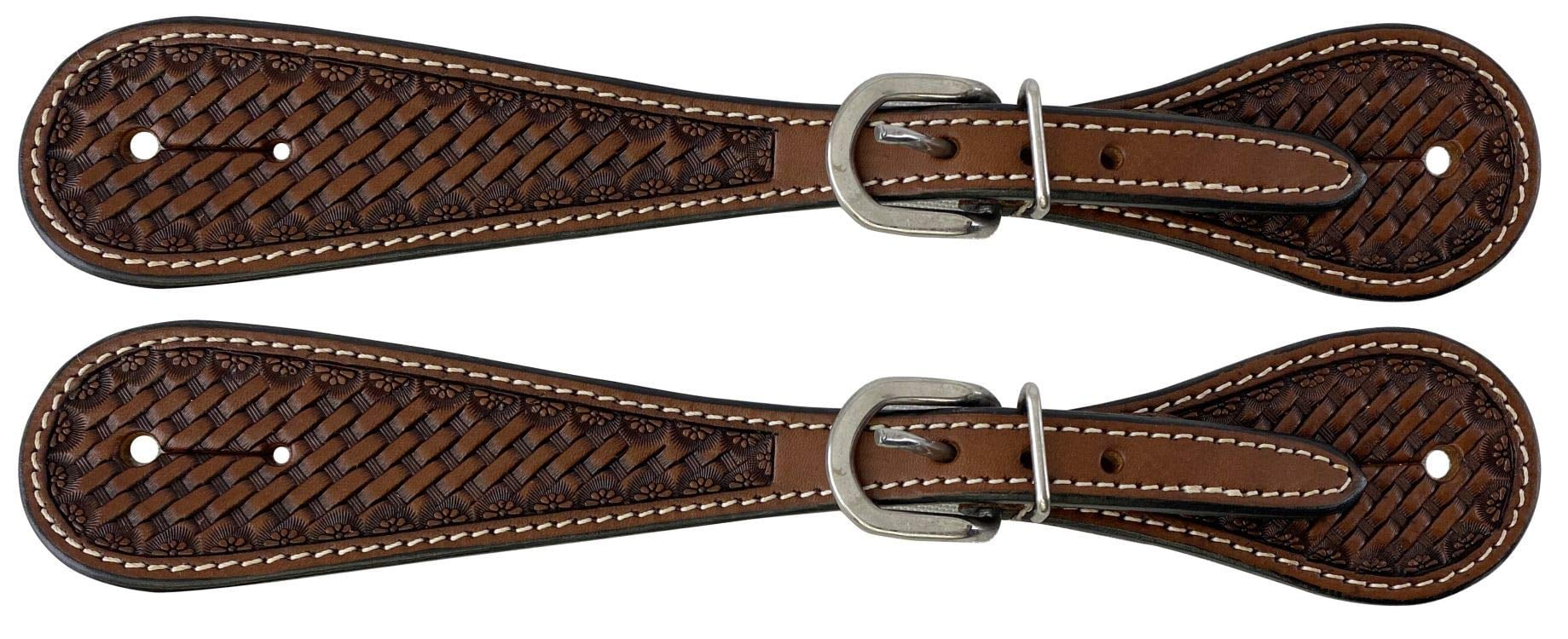 Showman Men's Argentina Cow Leather Narrow Spur Straps - Walmart.com