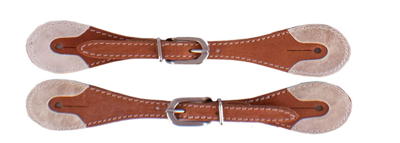 Showman Men's Argentina Cow Leather Spur Straps w/ Rawhide Ends ...