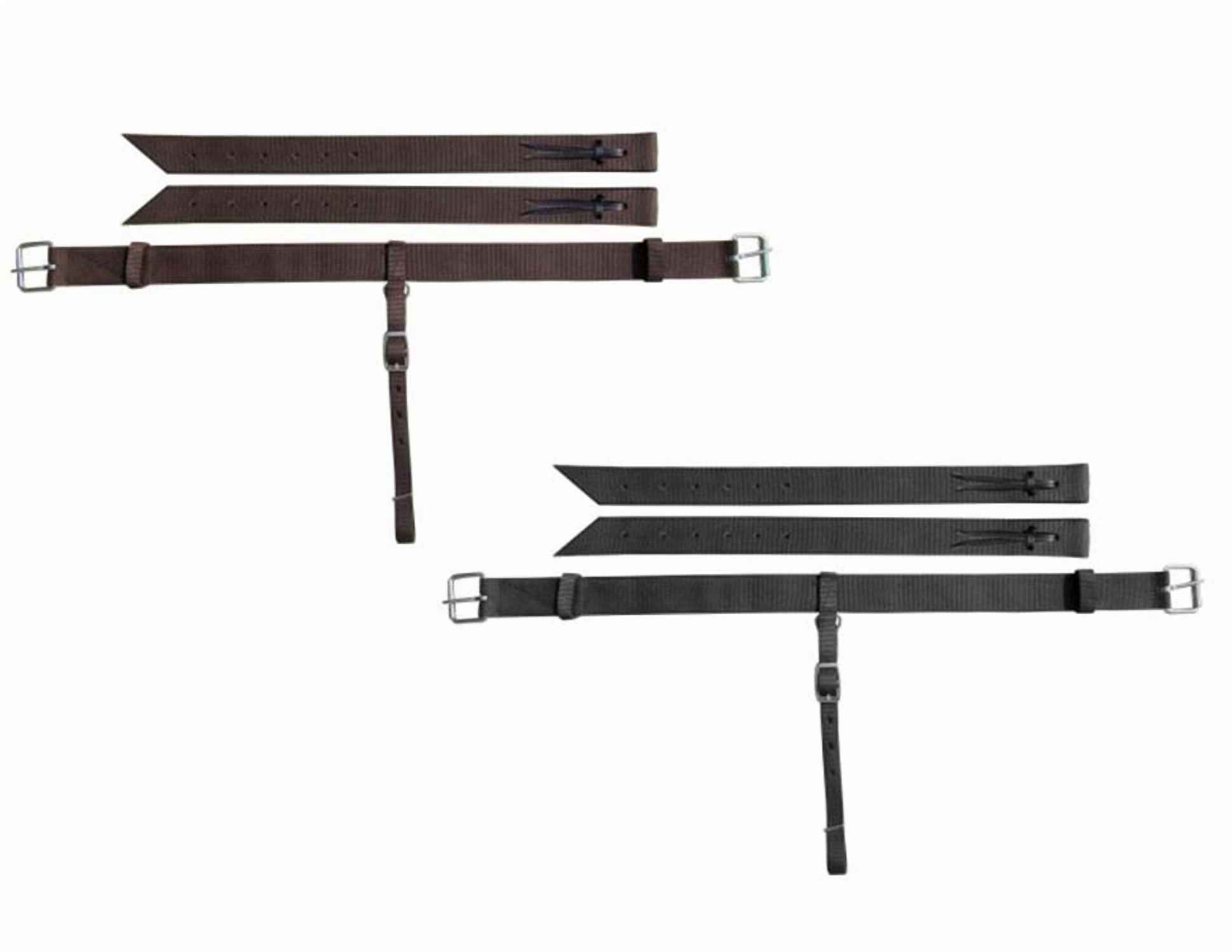 Showman Nylon Back Cinch w/ Roller Buckles (Black) - Walmart.com