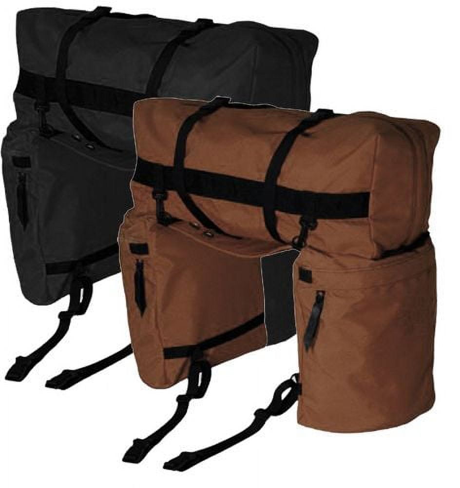 Showman Nylon Oversized Saddle & Cantle Bag (Black) - Walmart.com