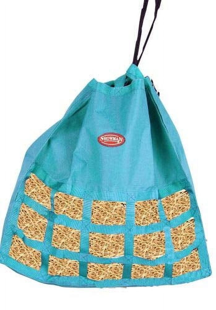 Showman Nylon Scratchless Slow Feed Hay Bag (Teal) - Walmart.com