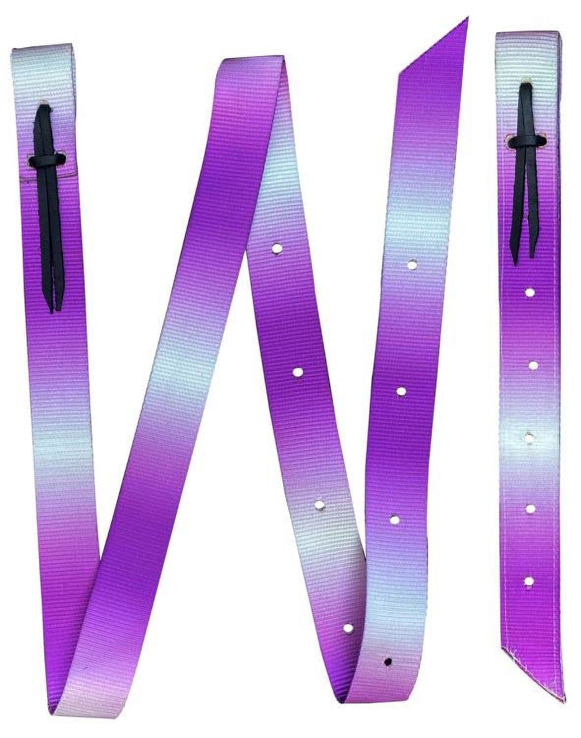 Showman Premium Ombre Print Nylon Tie Strap & Off Billet Set (Purple ...