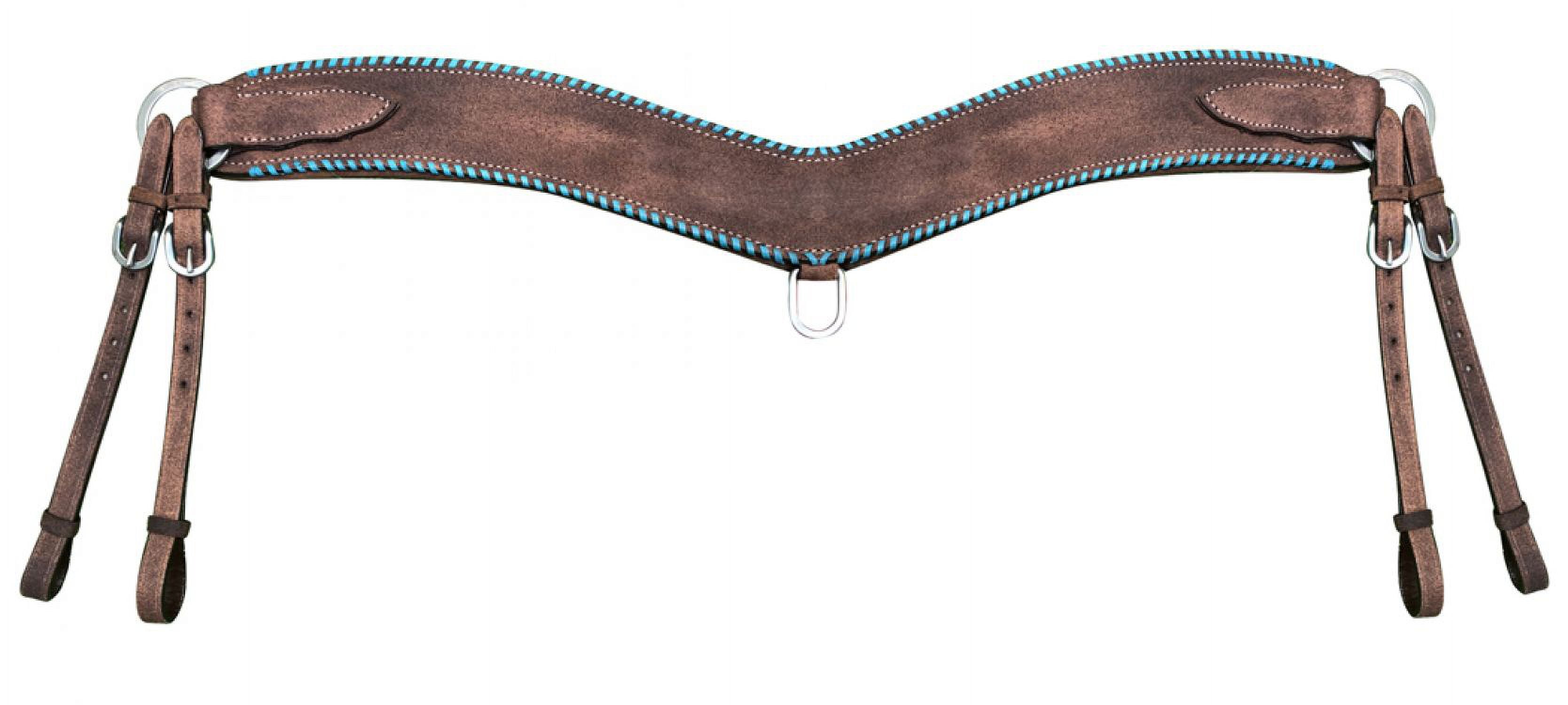 Showman Rough-out Leather Tripping Collar w/ Rawhide Wrapped Edges ...