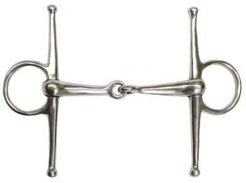 Showman Stainless Steel Full Cheek Snaffle Bit w/ 5" Broken Mouth ...
