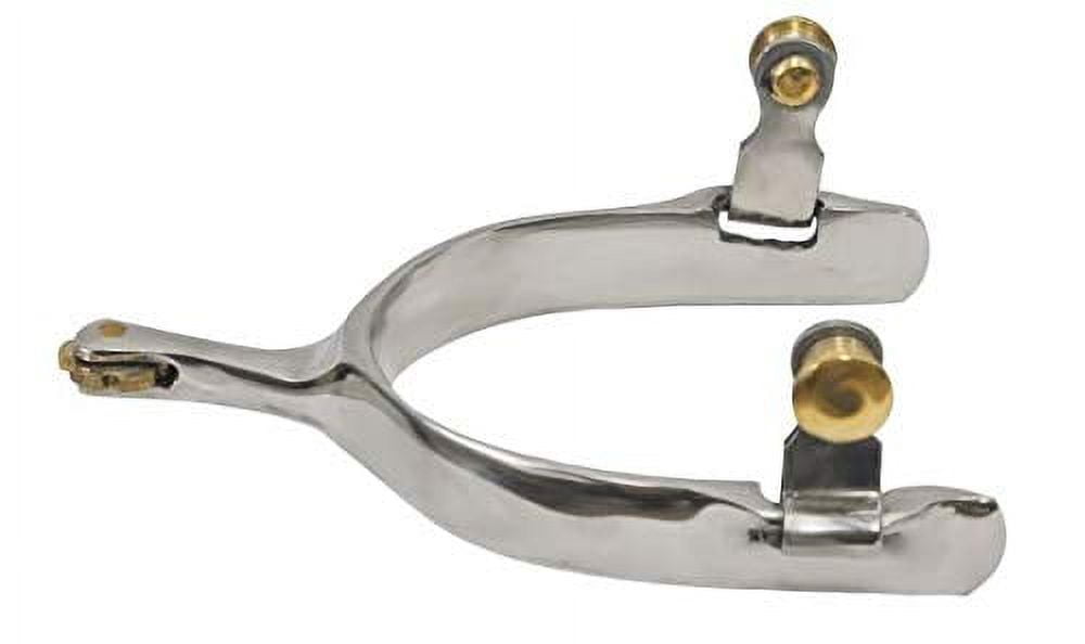 Showman Stainless Steel Horizontal Rowel Spurs - Walmart.com