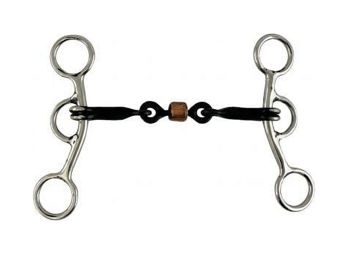 Showman Stainless Steel Junior Cow Horse Bit w/ 5" 3-Piece Sweet Iron ...
