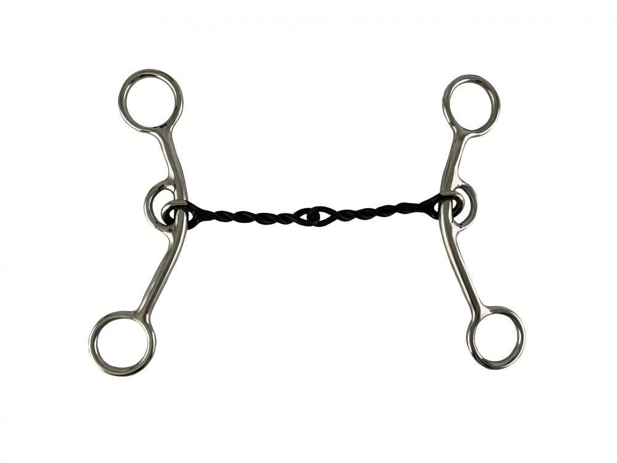 Showman Stainless Steel Junior Cow Horse Bit w/ 5" Twisted Sweet Iron ...