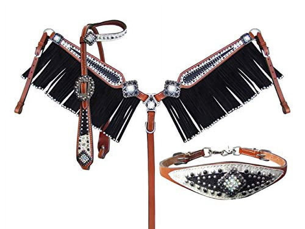 Stingray Leather Showman Stingray & Filigree Headstall Breast Collar ...