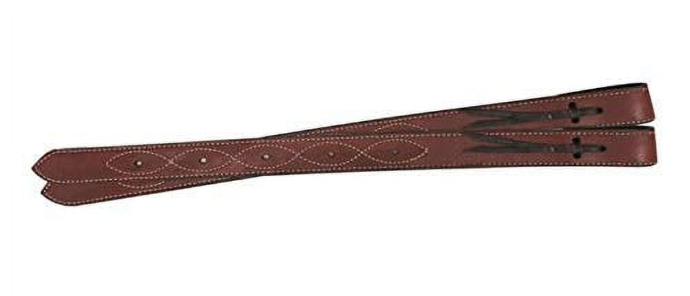 Showman Stitched Leather Flank Billet Straps - Walmart.com