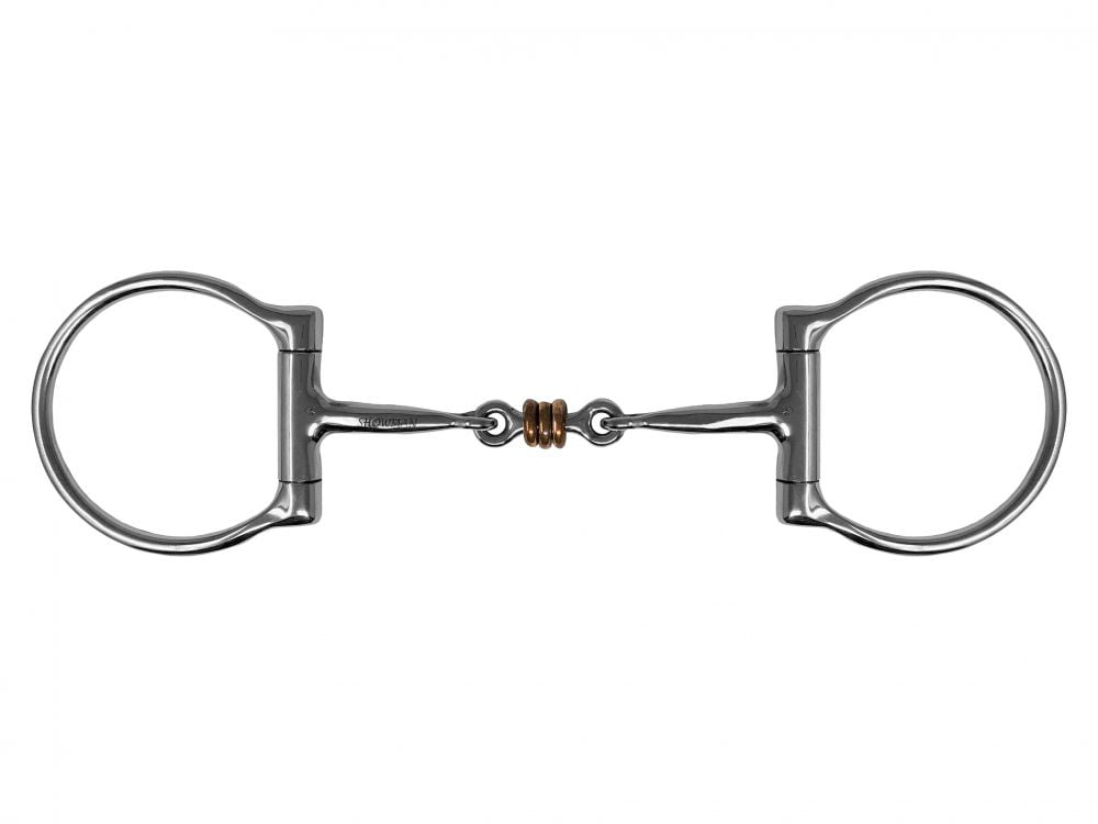 Showman Western D-Ring Bit w/ Dogbone Mouth & Copper Rings - Walmart.com