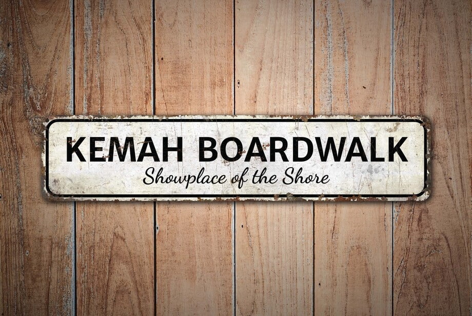 Showplace Of Shore Boardwalk Sign Shore Showplace Sign Vintage Style ...