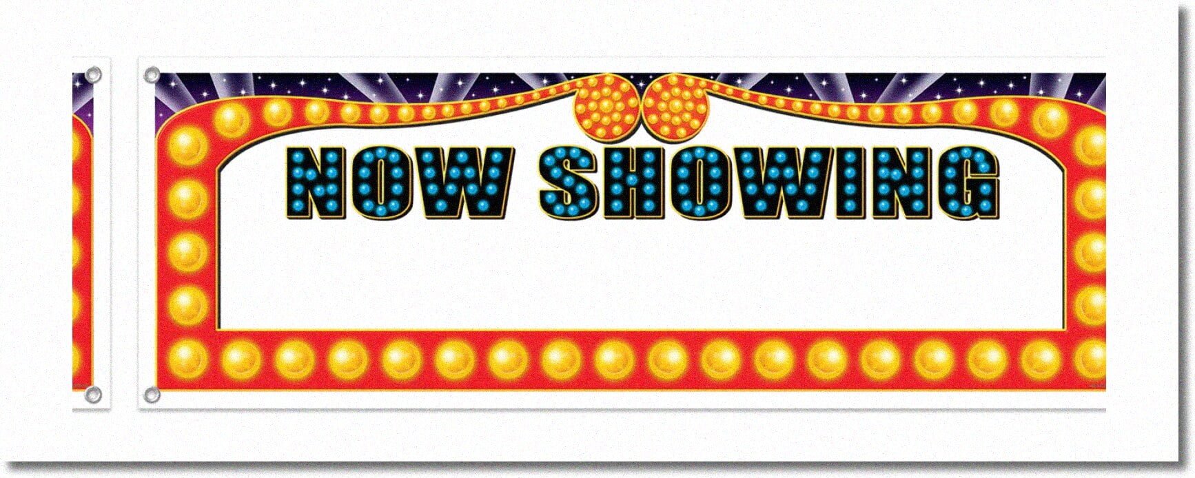 Showtime Celebration Banner - Customizable Party Signage (1 count ...