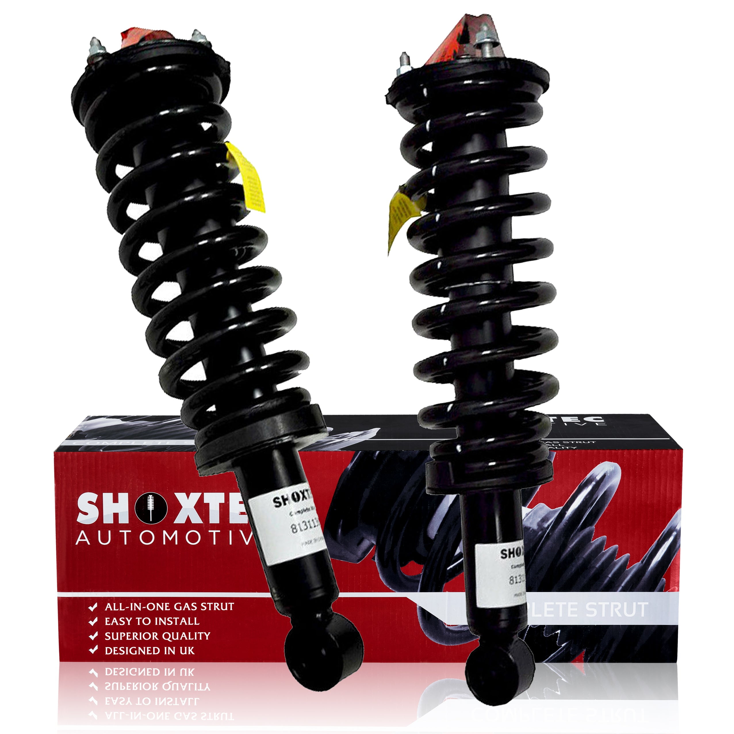 Shoxtec Front Complete Strut Fits 2001 2007 Toyota Sequoia Coil Spring