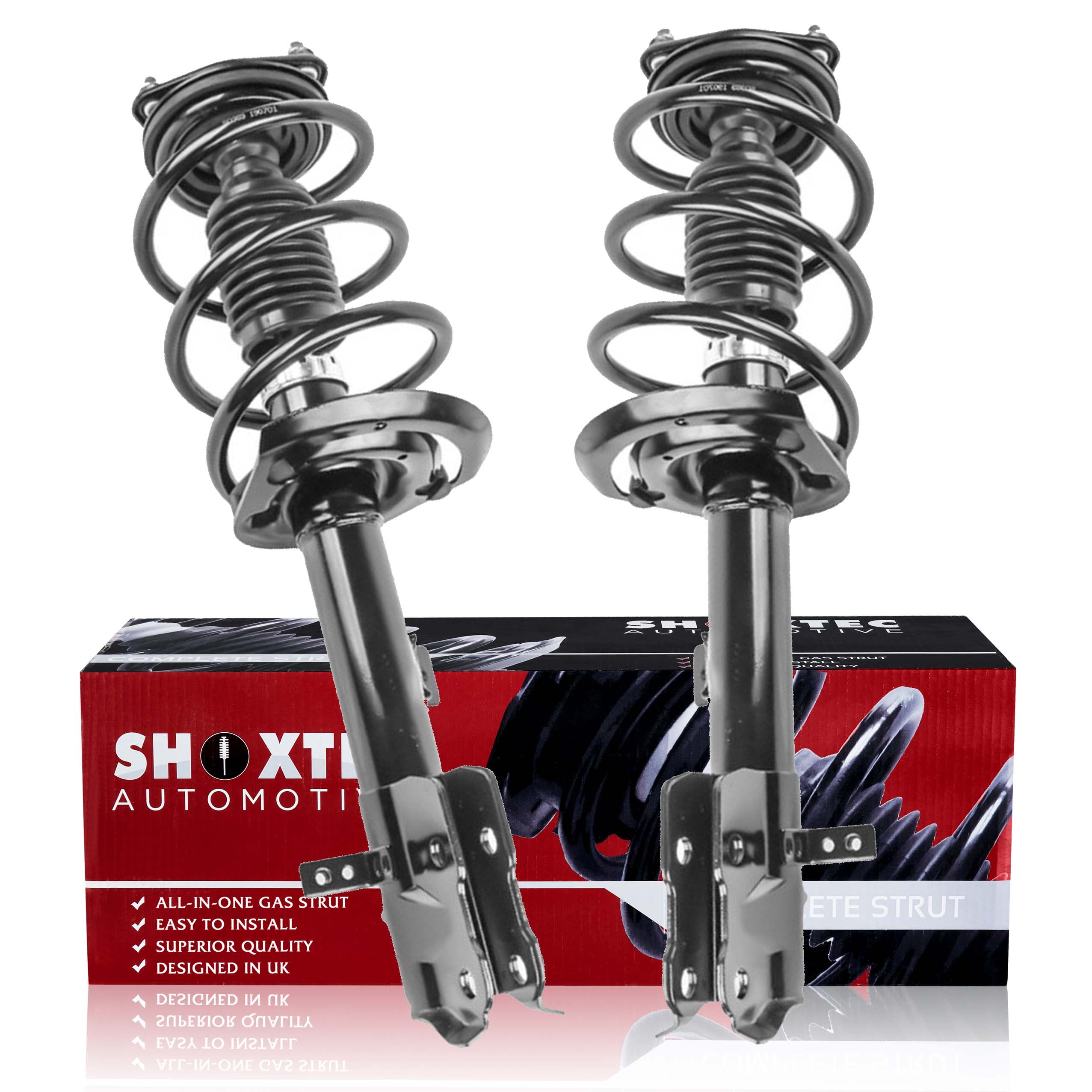 Shoxtec Front Complete Struts Coil Spring Assembly Replacement for 2007 ...