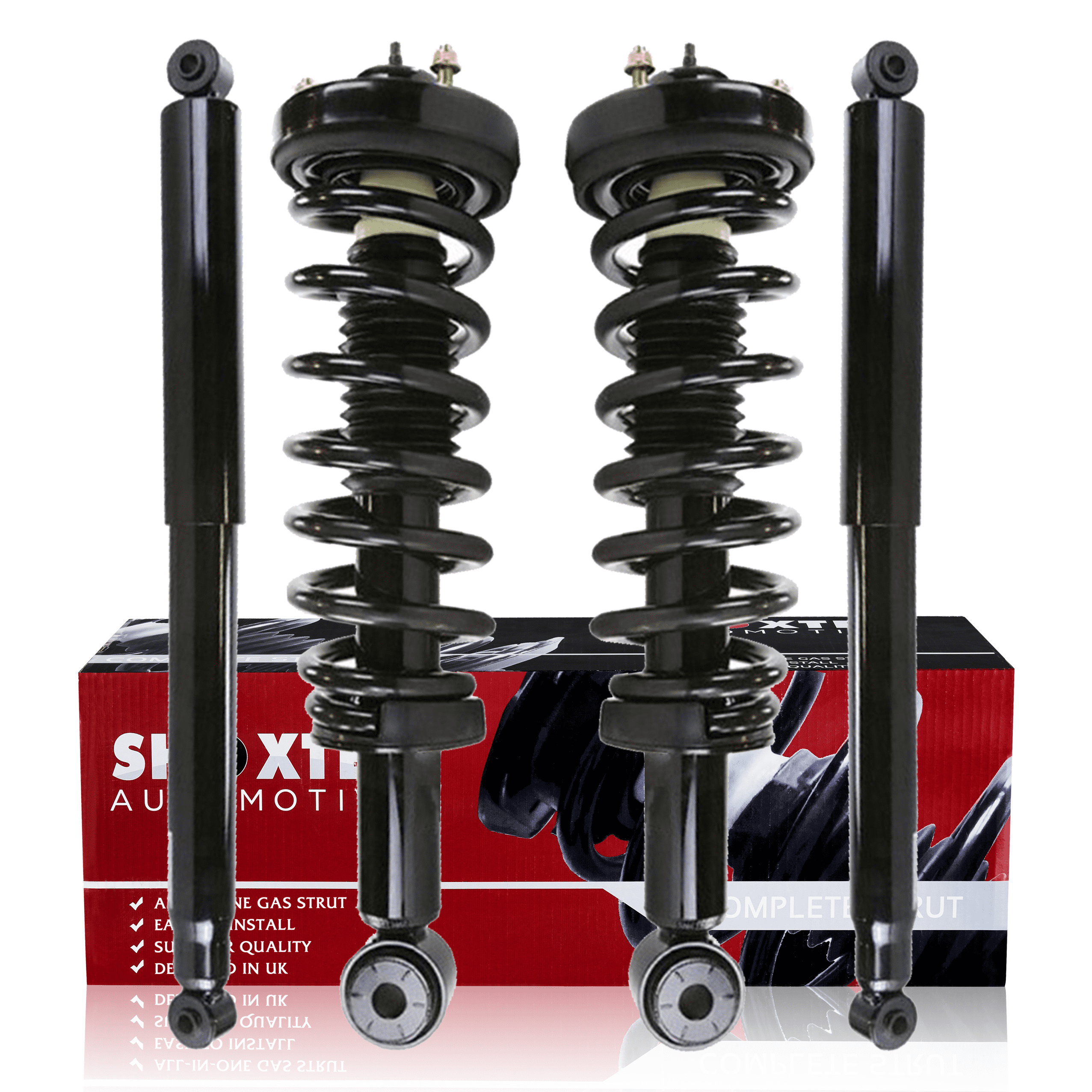 Shoxtec Strut Shock Absorbers, Front and Rear, Fits 2004-2008 Ford F ...