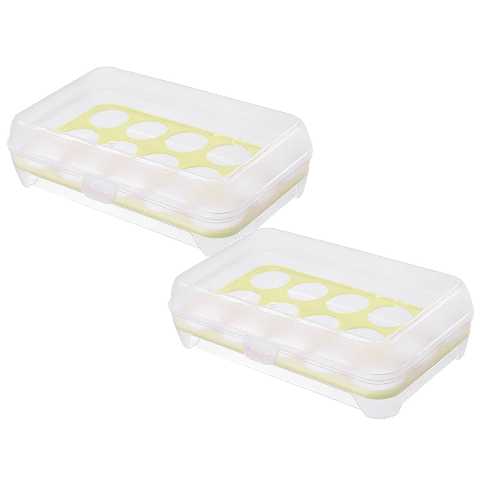 Shpwfbe 2PCS Large Capacity Egg Holder For Refrigerator Egg Fresh ...