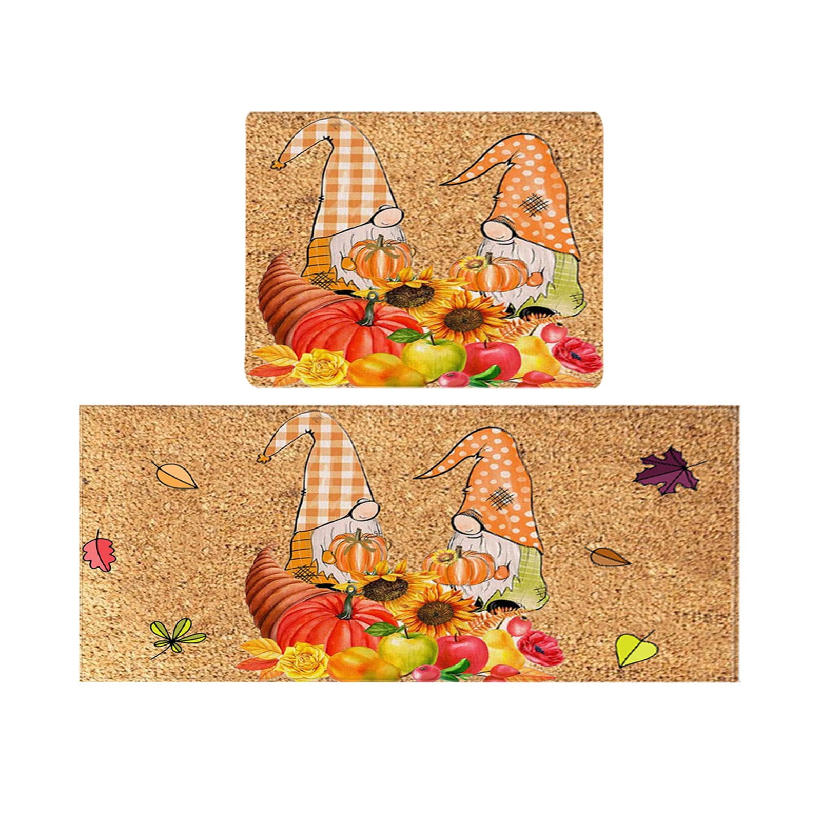 Shpwfbe Bathroom Decor Bath Mat Autumn Thanksgiving Anti Slip Floor ...