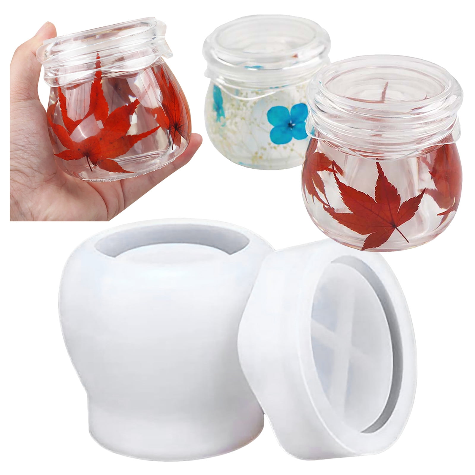 Shpwfbe Home Decor Resin Molds, DIY Jewelry Epoxy Resin Lid Box ...