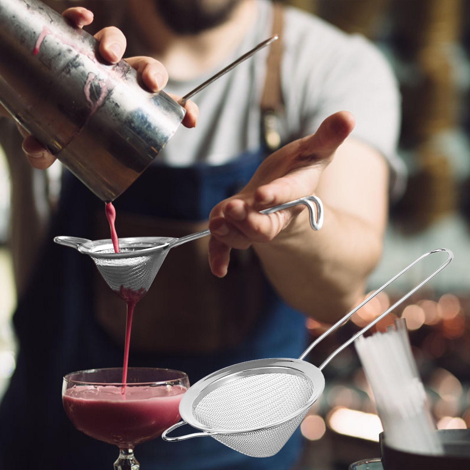 Shpwfbe Kitchen Gadgets Water Filter Strainer Rods With Stirring Spoon ...