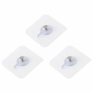 10x Removable Clear Self Adhesive Hooks Wall Sticky Holder Heavy Duty ...