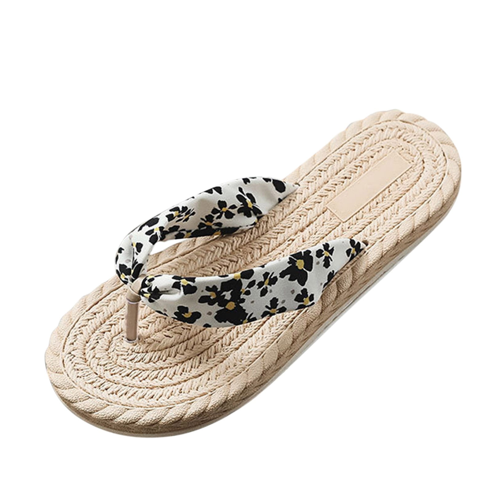 Shpwfbe Slippers For Women Spring Summer Casual With Rubber Flat Bottom ...