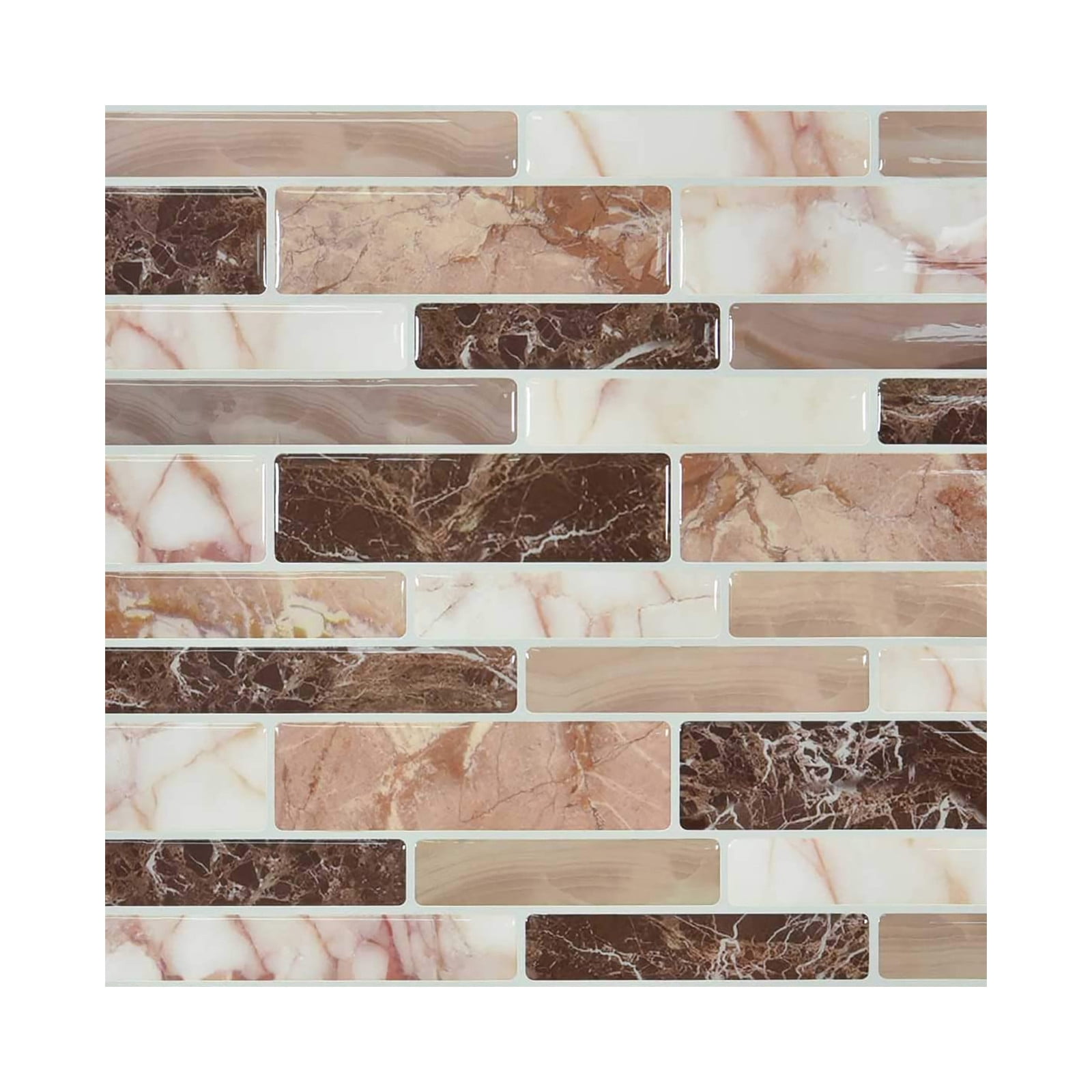 Shpwfbe Tile Backsplash Wall Sticker 10 Piece Pack - Walmart.com