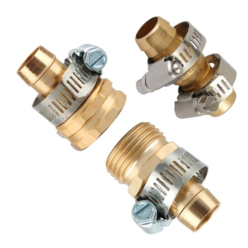 Shpwfbe Tools Garden Hose Nozzle Set Female Connector Male Kit Hose 3/4 ...