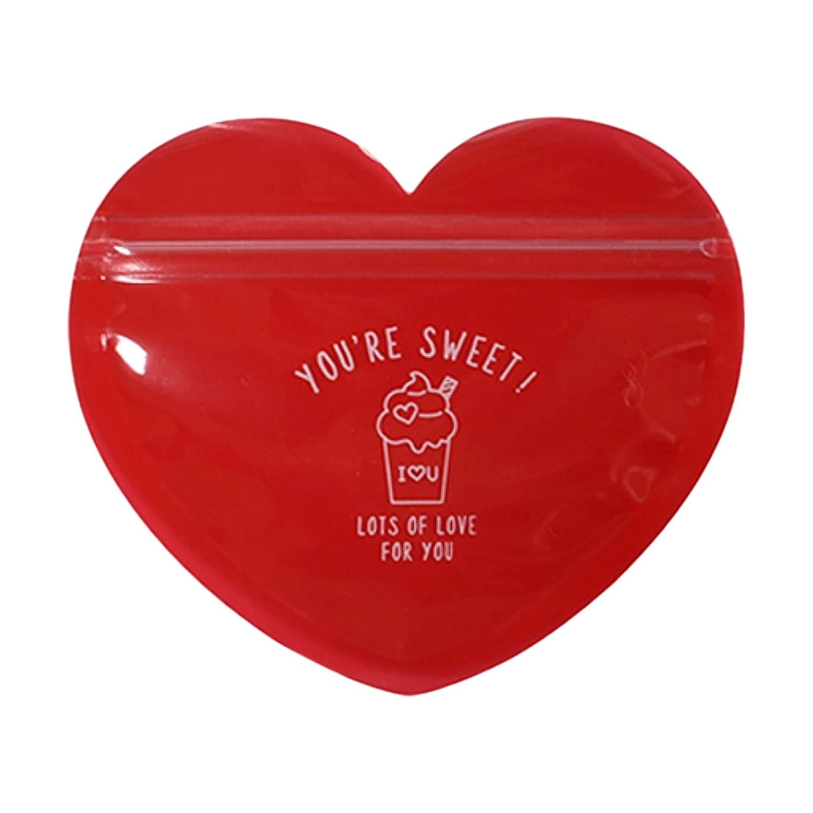 Shpwfbe Valentines Day Dessert Jewelry Packaging Bag Ziplock Bag Love ...