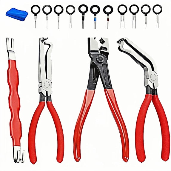 Shrandi 6PCS Automotive Electrical Disconnect Pliers Set, Depinning ...
