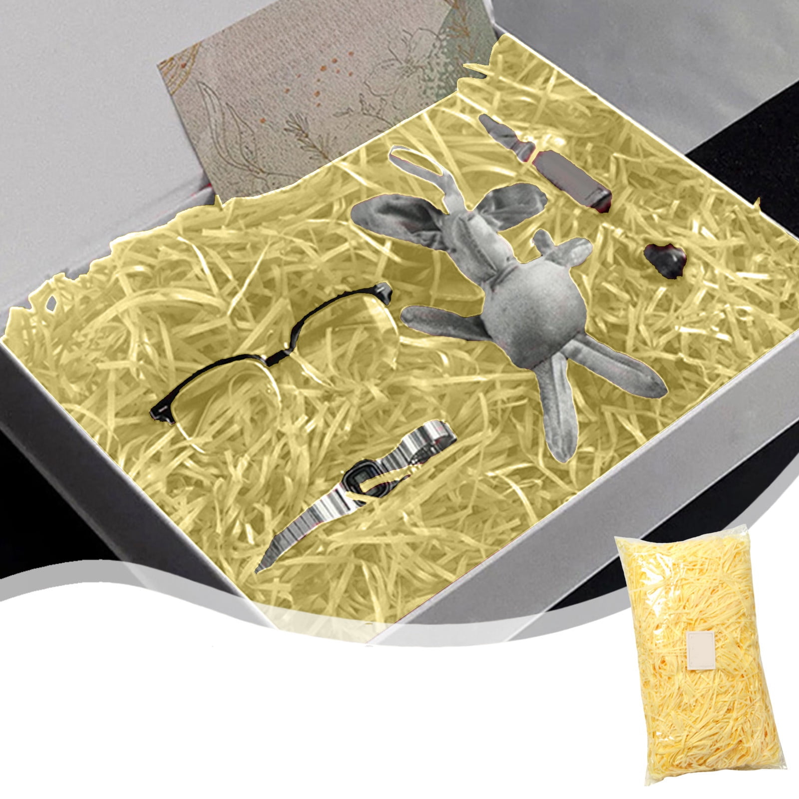 Shred Paper Filler, Shred Paper Filler Gift Wrap Basket Grass, Raffia ...