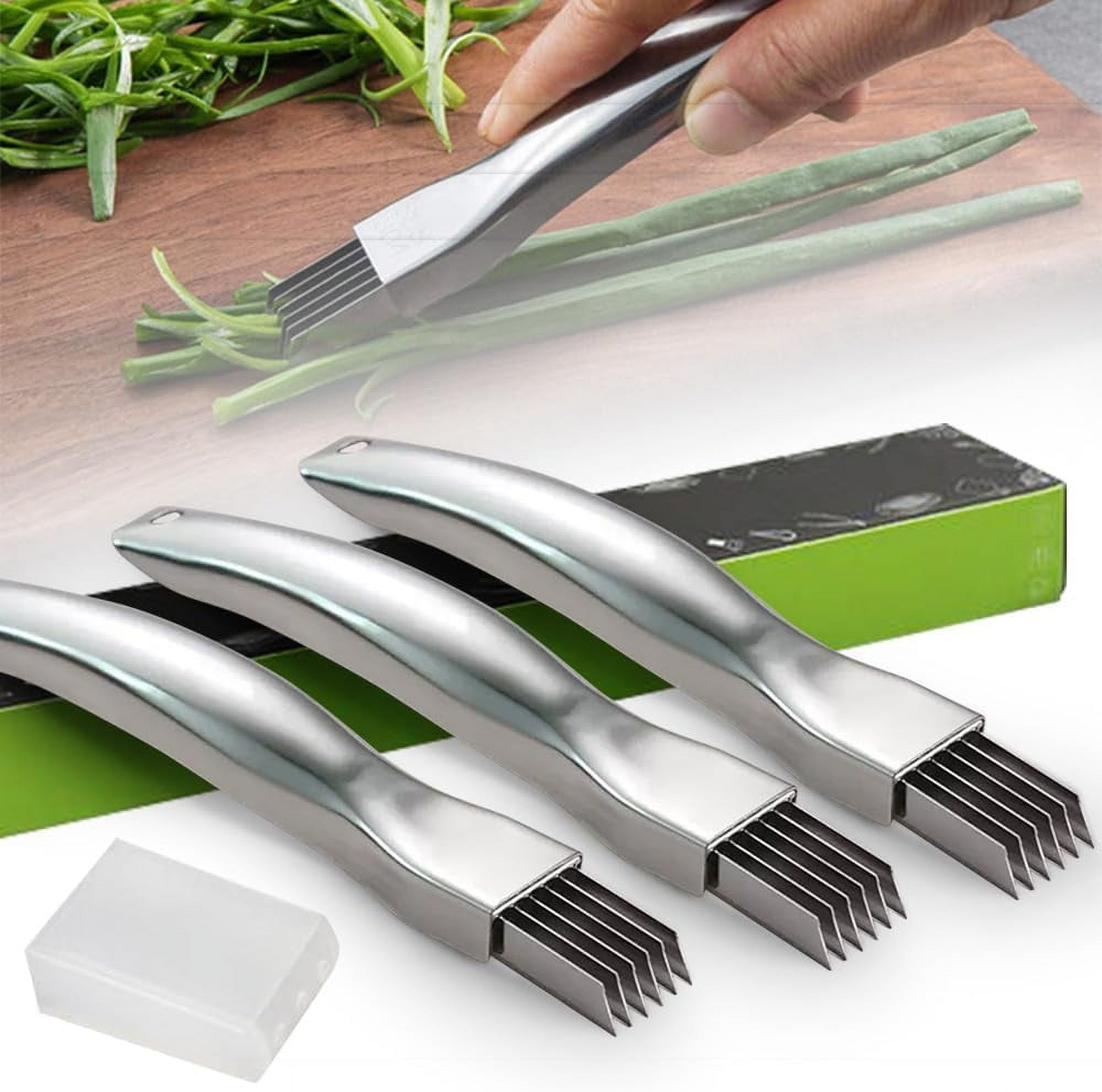 Shred Silk The Knife, 2026 Upgrade Stainless Steel Green Onion Knife ...