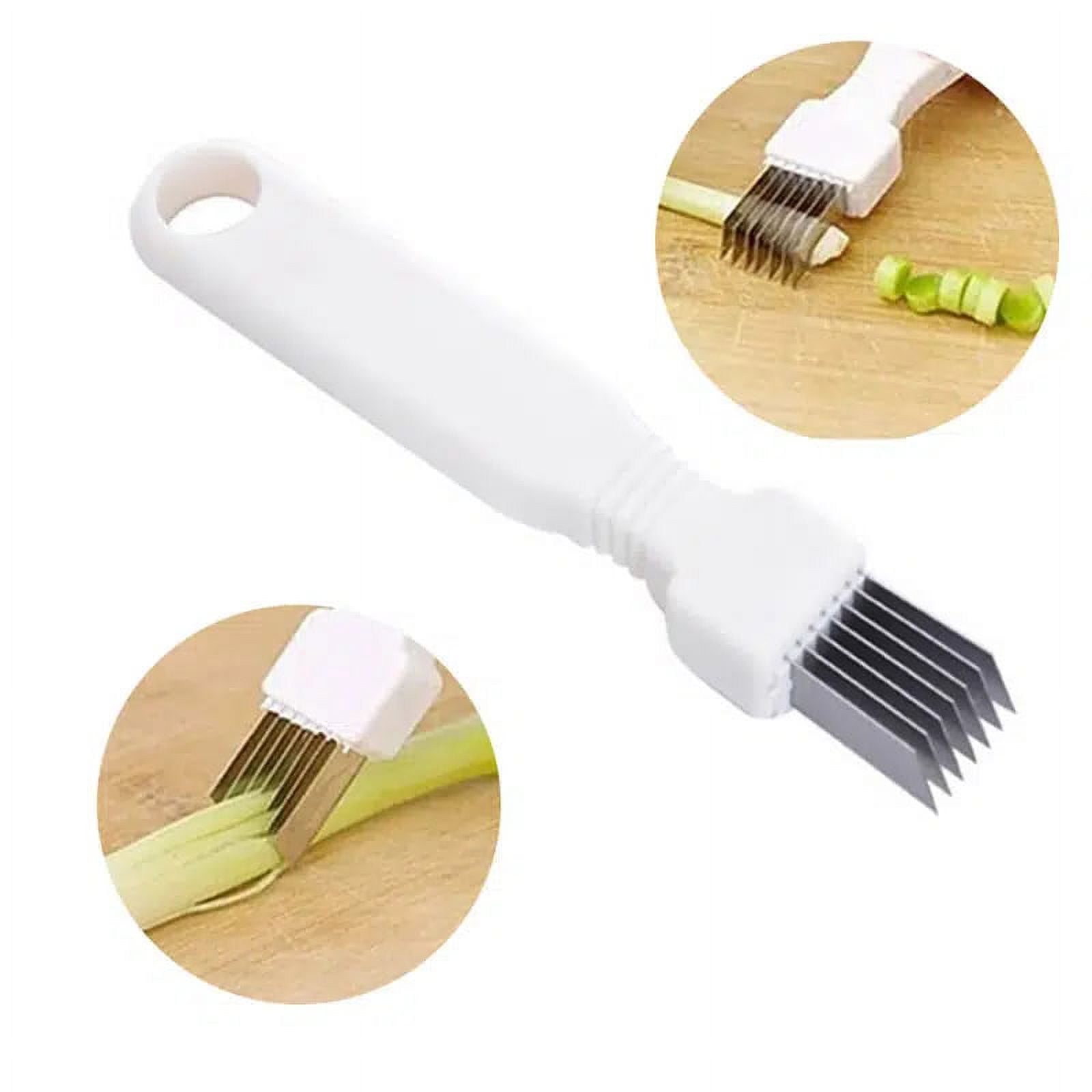 Shred Silk Knife Set, Stainless Steel Scallion Cutter Vegetable Onion ...
