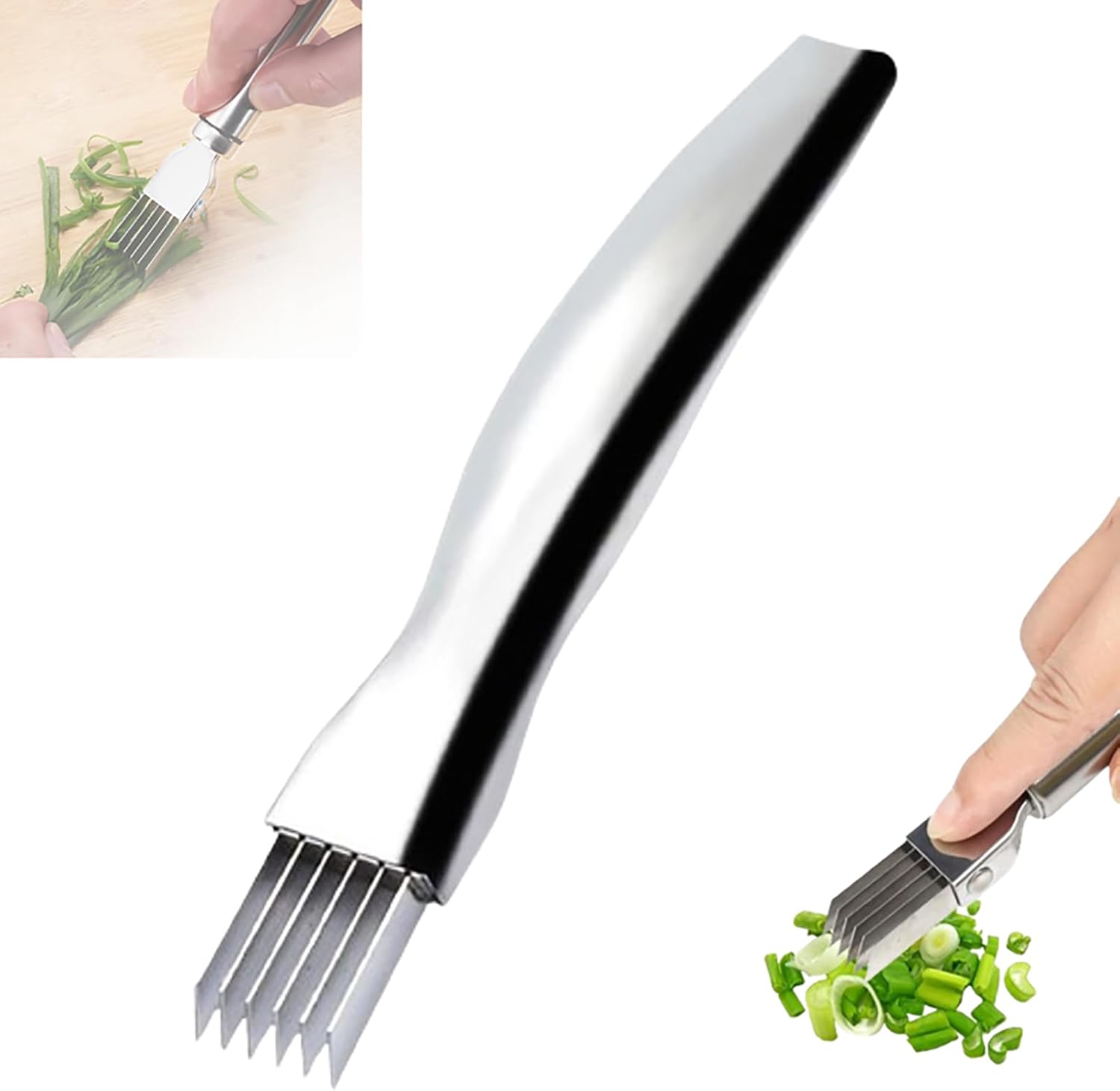 Shred Silk The Knife, 2025 Green Onion Cutter Stainless Steel Chopped ...