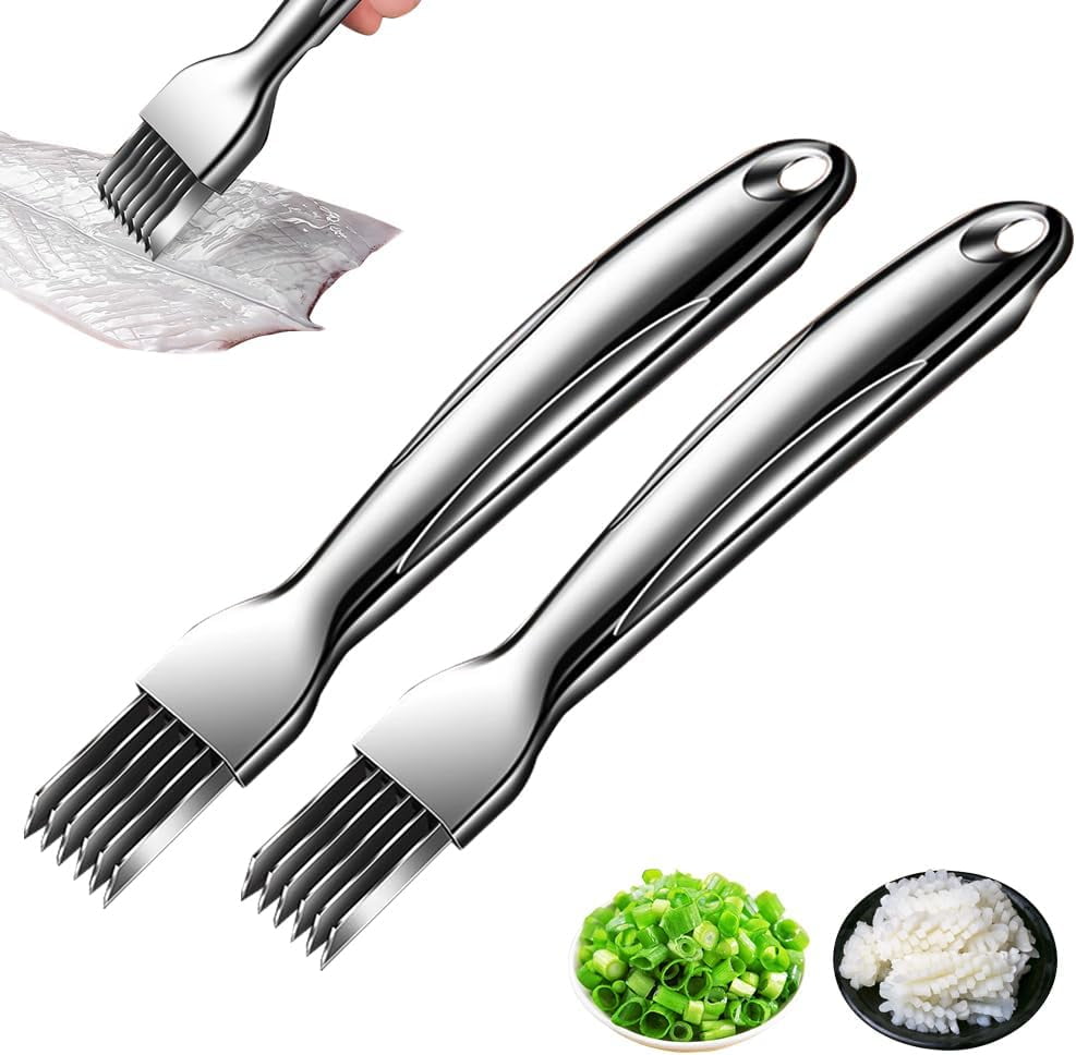 Shred Silk The Knife, Green Onion Knife Blooming Onion Cutter Slicer ...