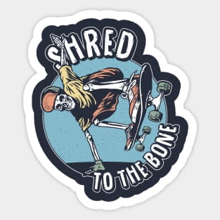 Shred To The Bone Sticker Phone Decal Water Bottle Stickers Car Decals ...