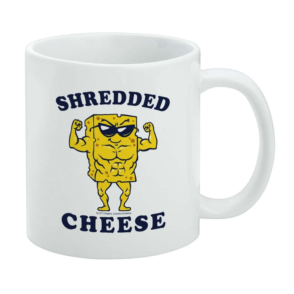Shredded Cheese Muscles Funny Humor White Mug - Walmart.com
