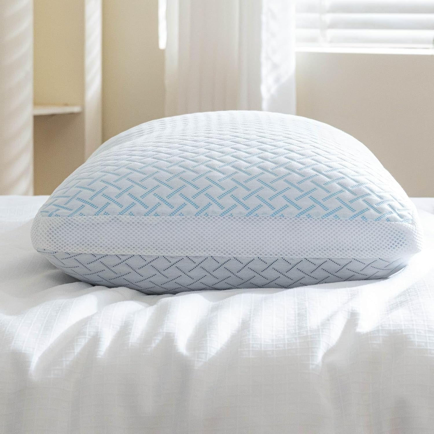 Shredded Memory Foam Cooling Soft Pillow King Size, Adjustable ...