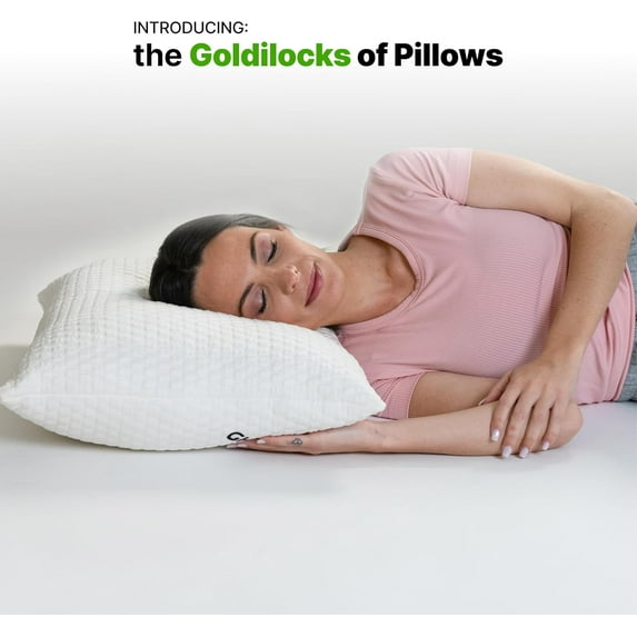 Shredded Memory Foam Pillow with Adjustable Gel Memory Foam and Cooling ...