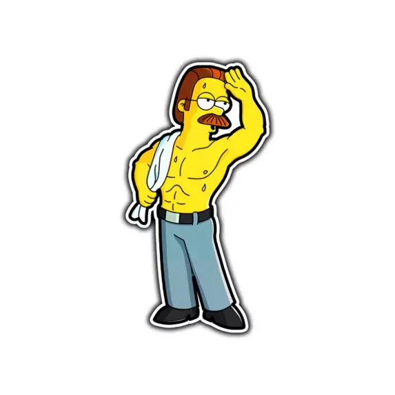 Shredded Ned Waterproof Sticker Phone Decal Water Bottle Stickers Car ...