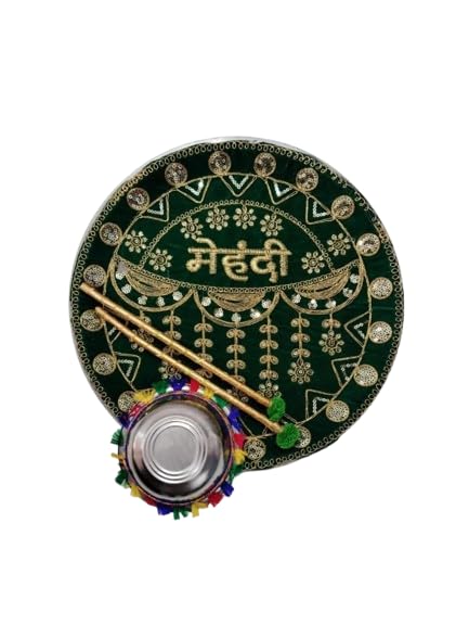 Shree Jagdish Industries Decorative Mehndi ThaliPlatter Thali Shaadi ...
