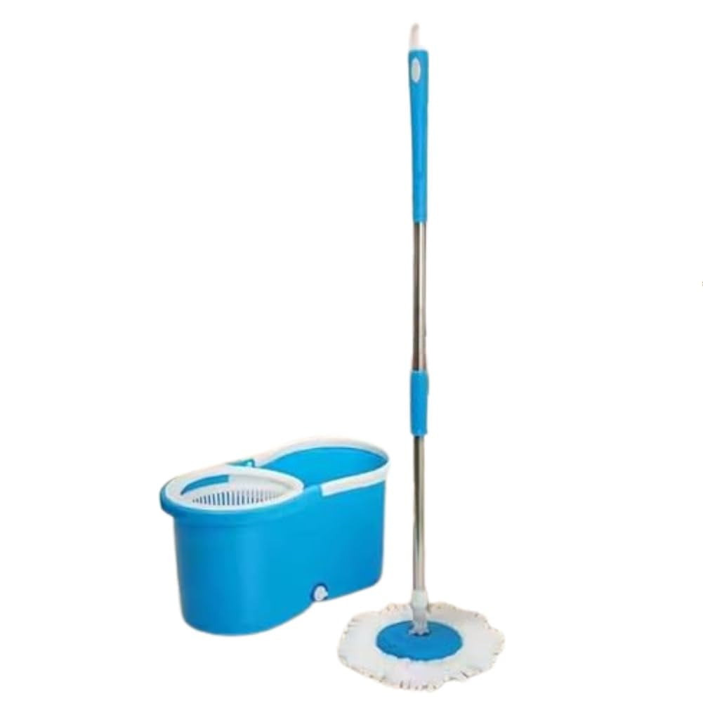 Shree Ji Collection Spin Mop with 4 Wheels Big Bucket Mop Floor ...