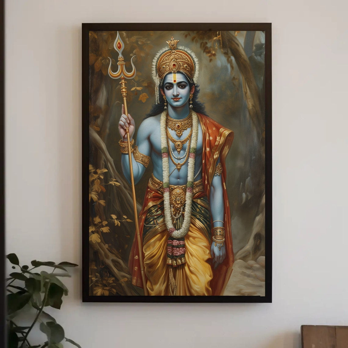 Shree Ram Canvas Print, Hindu Vedic Art Featuring Lord Rama, Ramayana ...