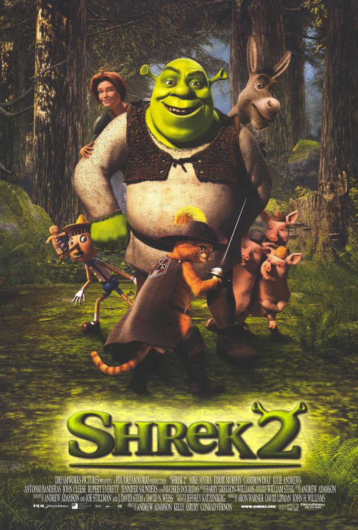 Shrek 2 (2004) 27x40 Movie Poster - Walmart.com