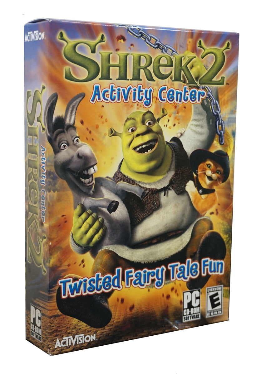 Shrek 2 Activity Center PC CD ~ Twisted Fairy Tale Fun ~ Join Shrek ...