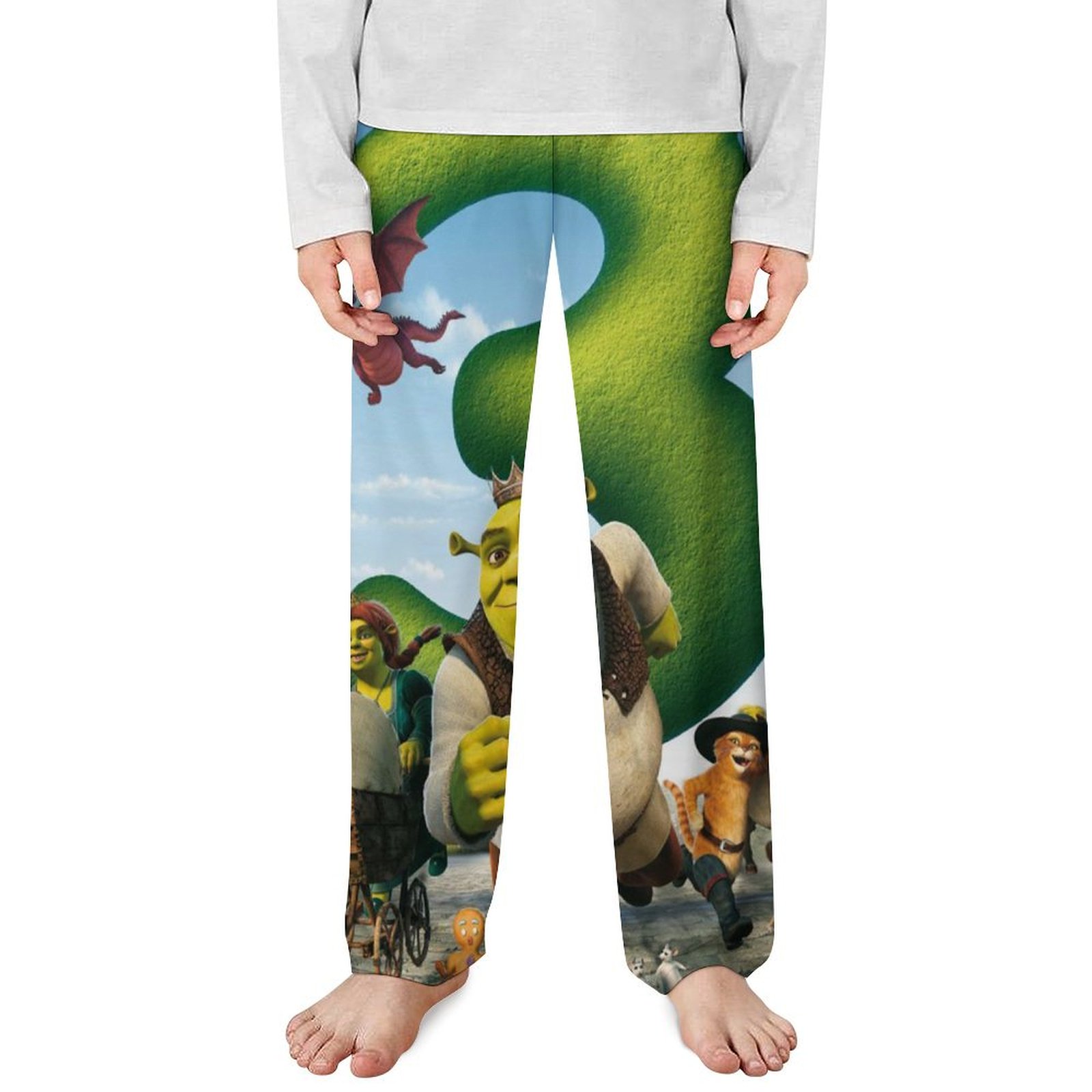 Shrek-3 Children's Pajamas Cozy Lounge Straight Leg Sleeping Pants Kid ...