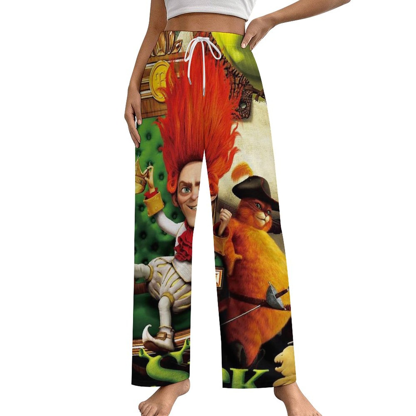 Shrek-4 Home Pajama Pants For Womens Comfortable Soft Lounge Sleep ...