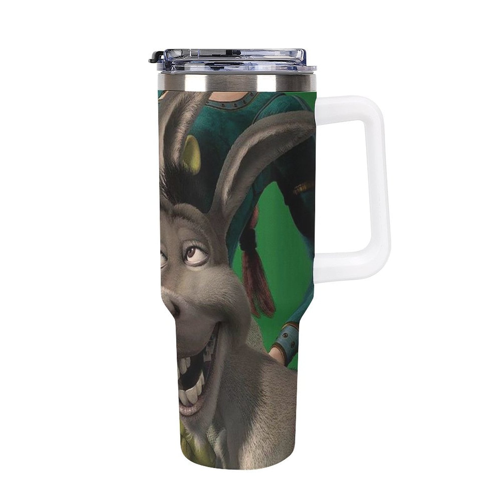 Shrek 40 Oz Tumbler With Handle And Straw, Stainless Steel Vacuum ...