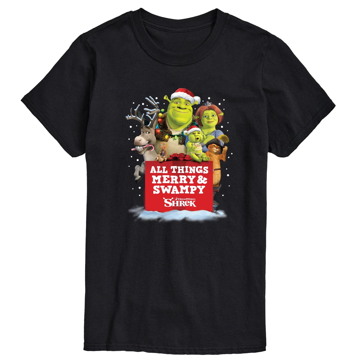 Shrek - All Things Merry And Swampy - Men's Short Sleeve Graphic T ...