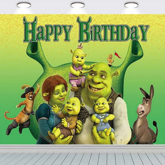 Shrek Background for Photography Backdrop Banner Party Supplies ...